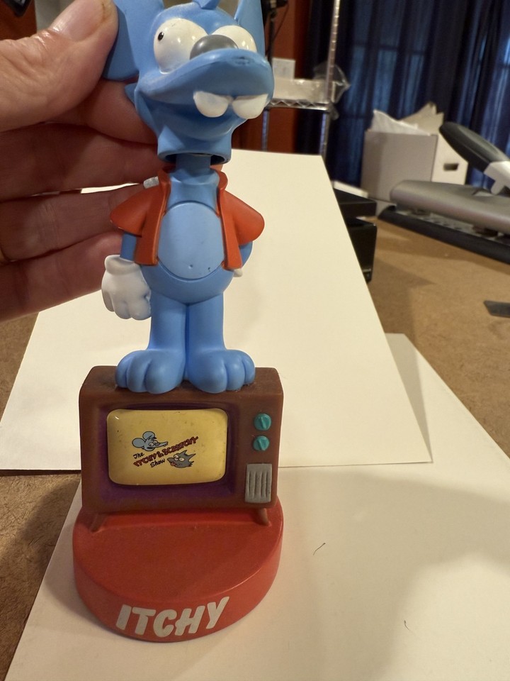 Simpsons 7" Itchy Bobble-Head Funko Wacky Wobbler 2006 | eBay