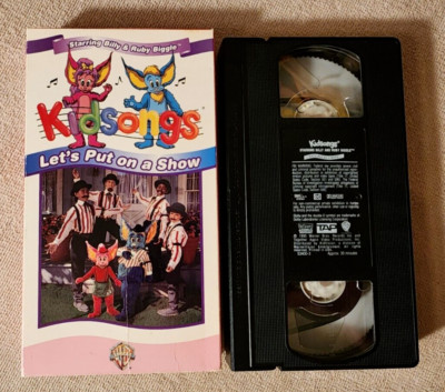 Kidsongs Biggles LET'S PUT ON A SHOW VHS Video Tape 1995 TAP KidVision ...