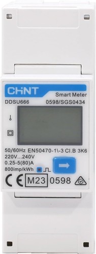 CHINT DDSU666 Large LCD AC Power Meter DIN Rail, 5(80) a Single-Phase ...
