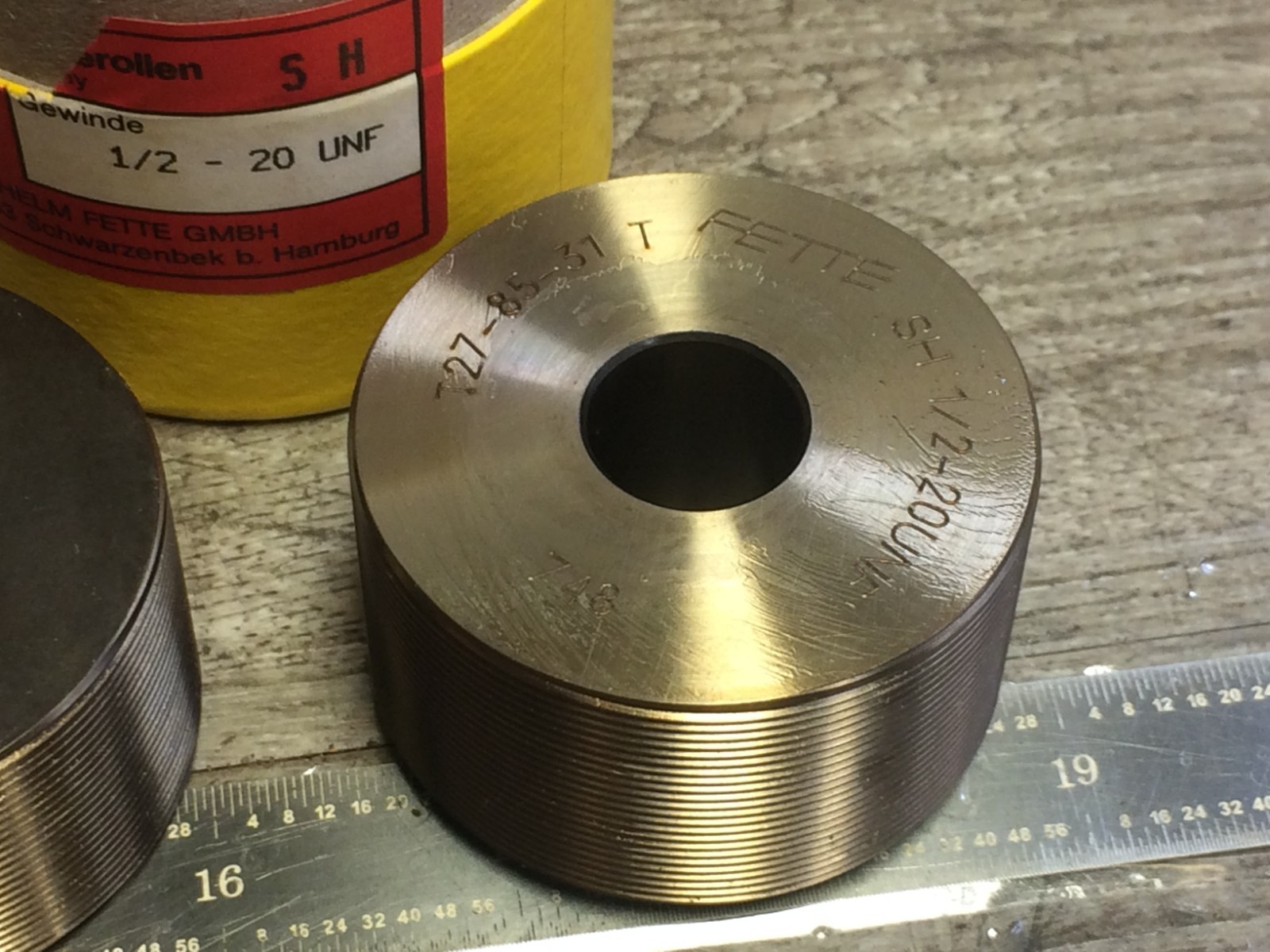 NEW SET OF FETTE THREAD ROLLING DIES 1/2 - 20 | eBay