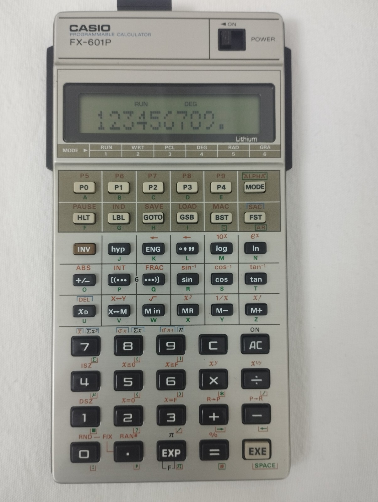 Vintage Casio FX-601P Programmable Calculator 1980s Japan RARE | eBay