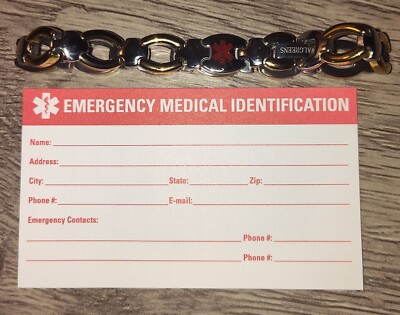 Walgreens Women's Size L/XL Magnetic Diabetic Medical ID Bracelet | eBay