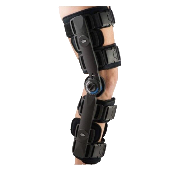 UNITED ORTHO DEFENDER POST OP KNEE BRACE WITH COOL PADS - ADJUSTABLE | eBay