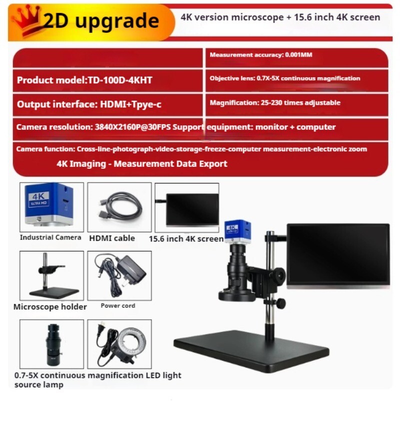 High-precision Laboratory Microscope Camera 1080P Digital Tool Set USB ...