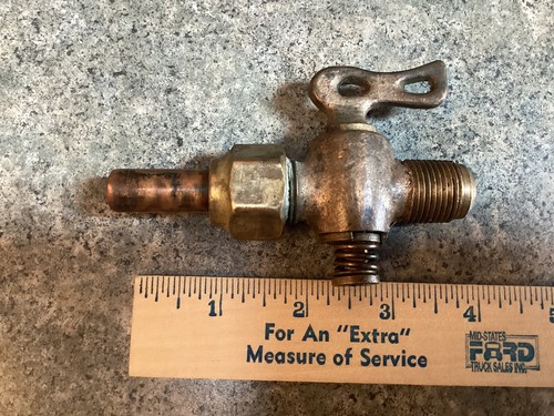 VINTAGE INDUSTRIAL BRASS DRAIN PETCOCK VALVE | eBay