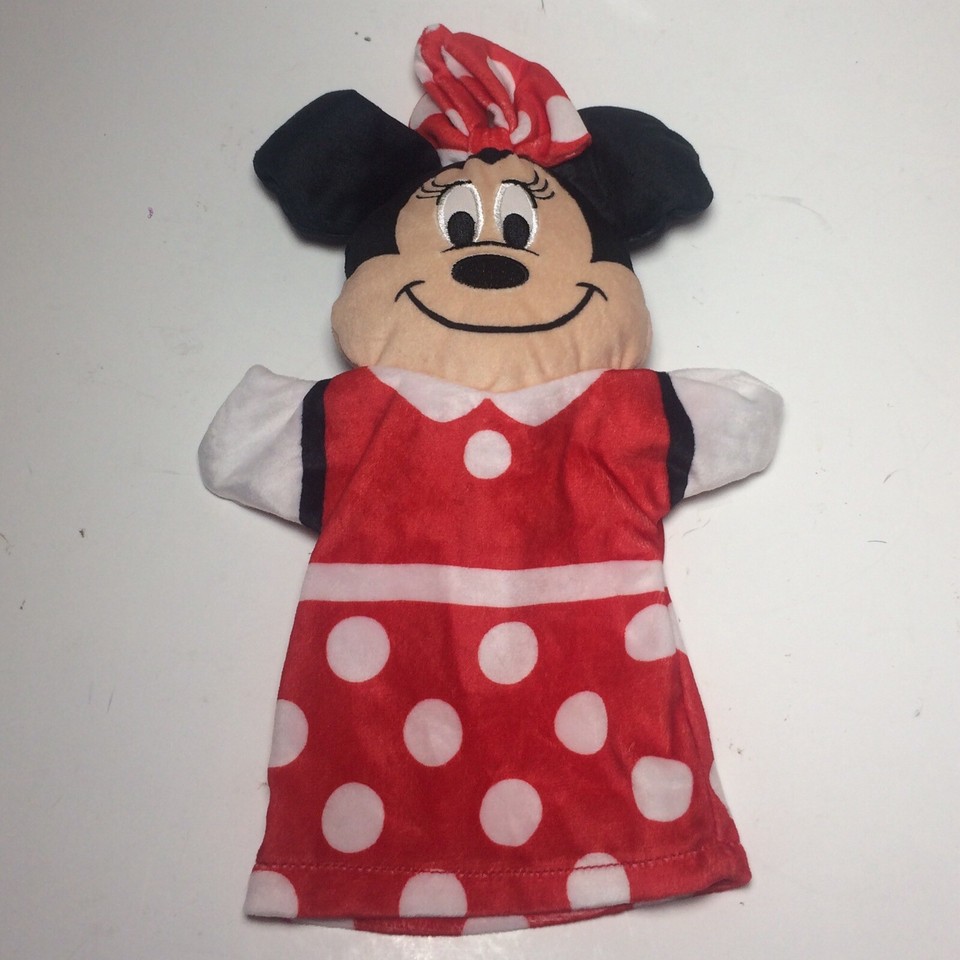 Set of 4 Plush Disney Character Hand Puppets Minnie Mickey Donald Goofy ...