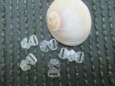 100Sets(200Pcs) Clear Plastic Bikini Bra Clips 15mm | eBay