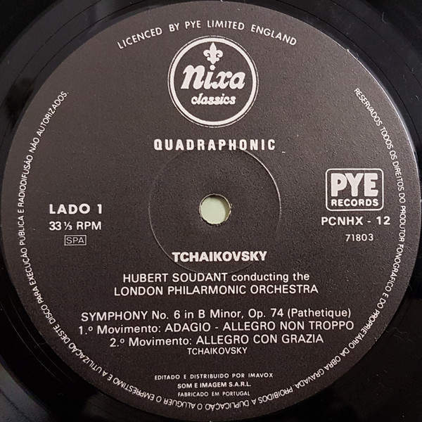Pyotr Ilyich Tchaikovsky / Hubert Soudant / The London Philharmonic ...