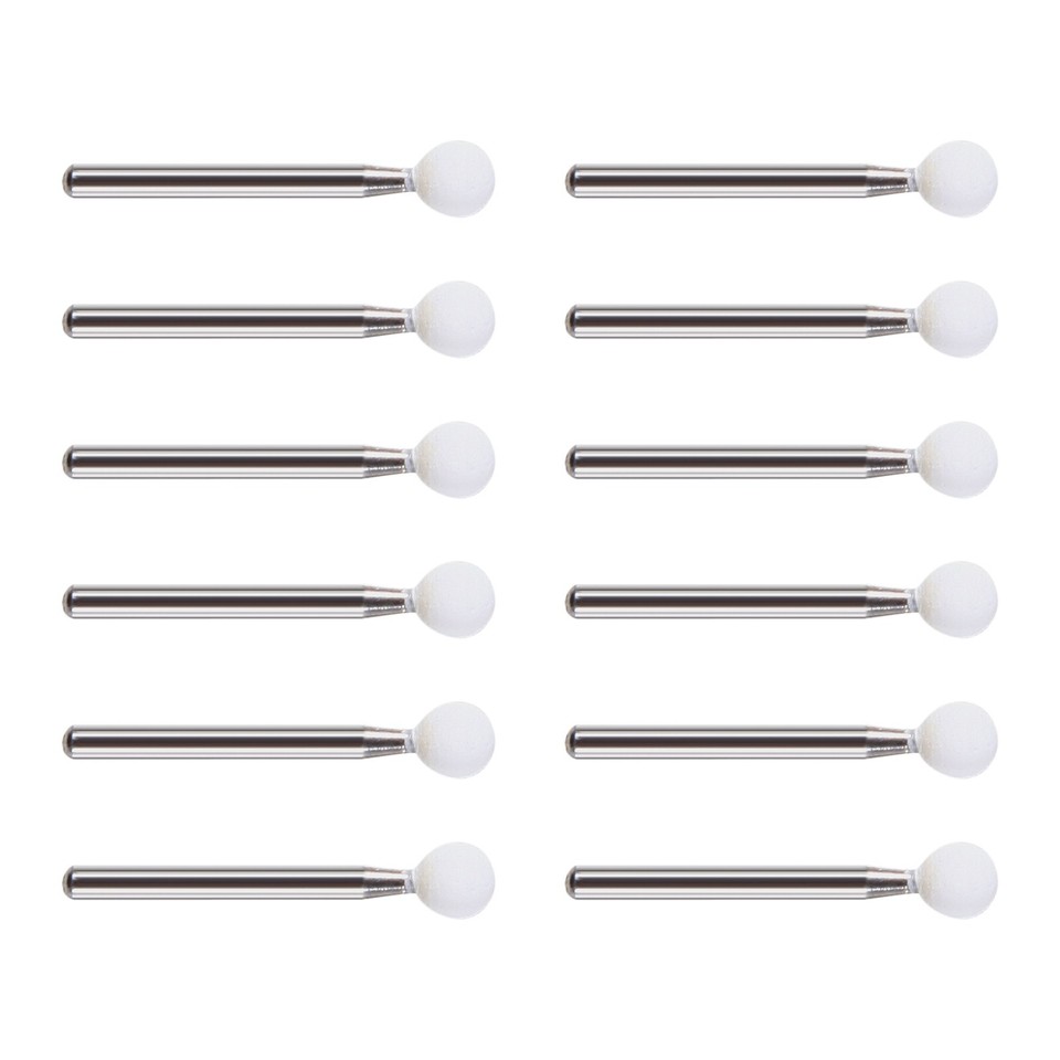 Dental Round White Stone Polishing FG Burs Aluminum Oxide Bur ty | eBay