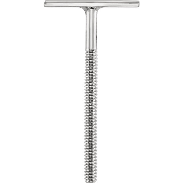 14kt Solid White Gold 6mm Threaded T-Bar Screw Earring Post Findings | eBay