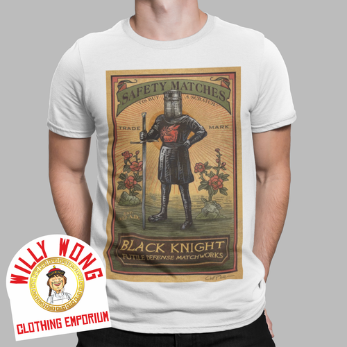 Black Knight Monty Python T-Shirt Retro Movie 70s 80s The Holy Grail ...