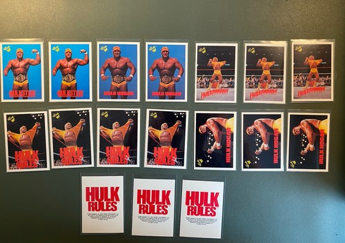 1990 Classic WWF *Hulk Hogan* 17 Card Lot #1 #125 #129 Hulk Rules ...