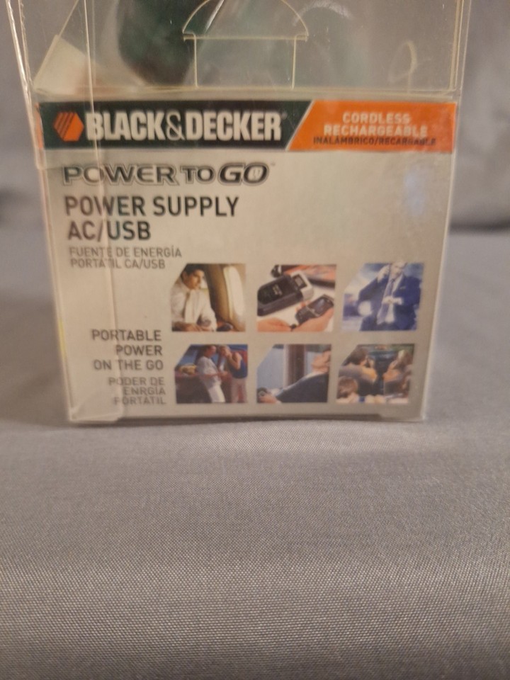 Power Bank Black&Decker Power To Go- Power Supply Ac/USB New In Damaged ...