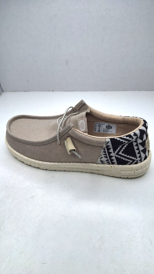 Hey Dude Men's Wally Funk Jacquard Bungee Beige Aztec Shoes Size 10 ...