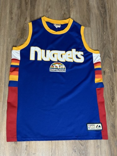 Retro Denver Nuggets NBA Hardwood Classics Basketball Jersey Colorful ...