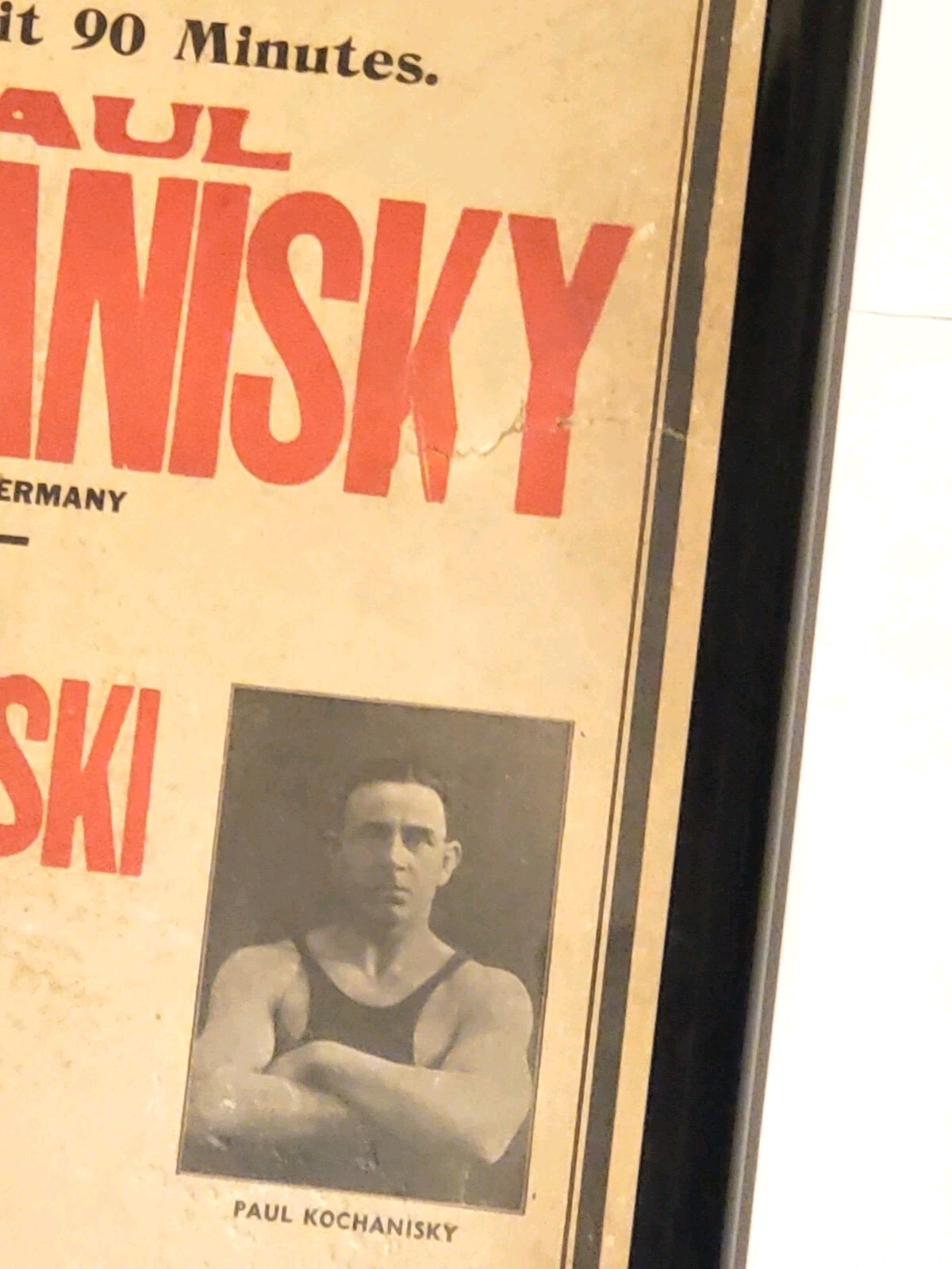 Rare Jan 1932 Woodlawn Park NJ Tony Dicenzo vs Paul Kochansky Wrestling ...