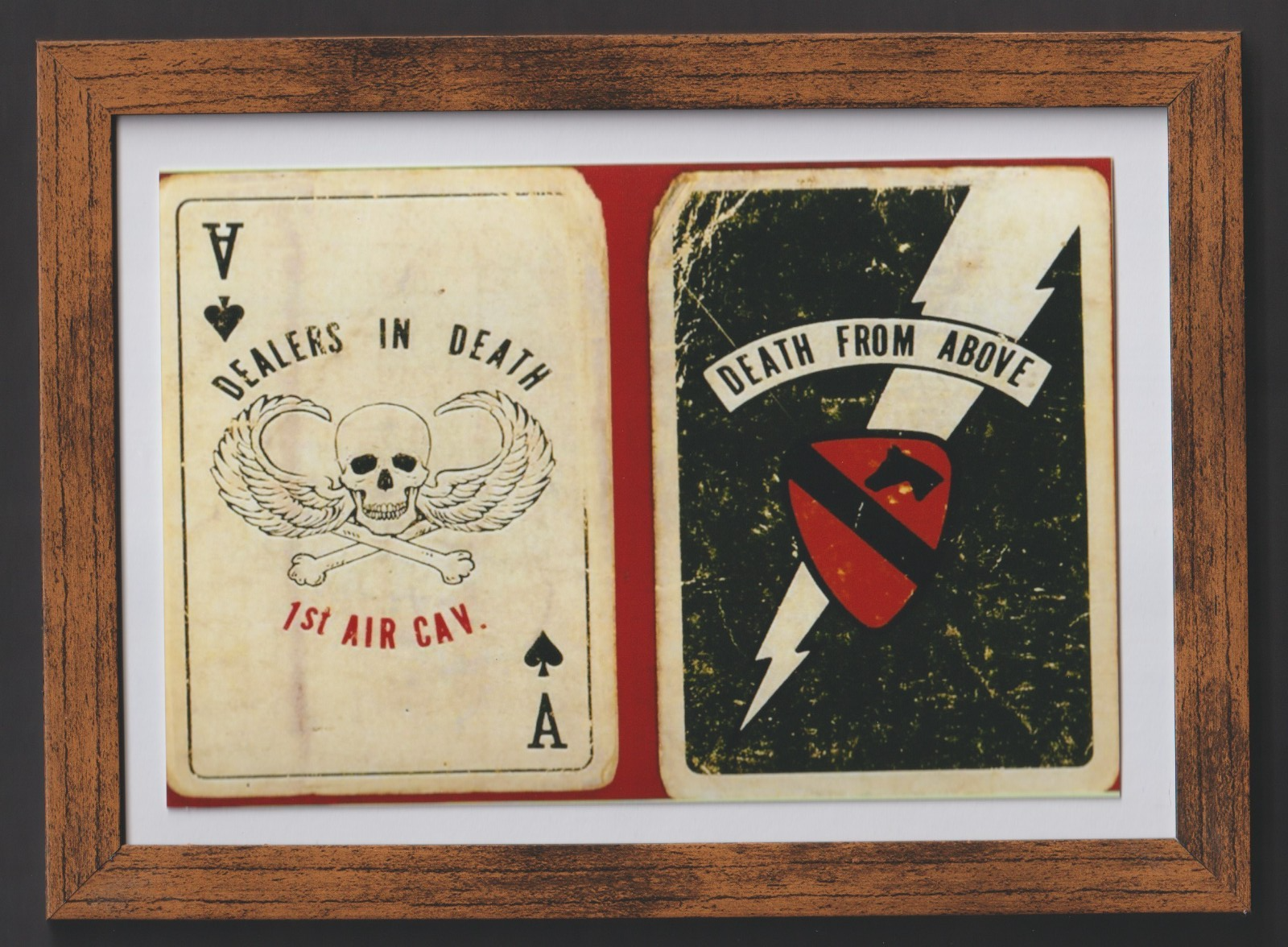 Framed and Matted Vietnam War 1st Air Cav Kill Card Death From Above | eBay