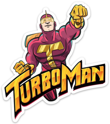 Turbo Cartoon Logo TURBO CHARGER CARTOON