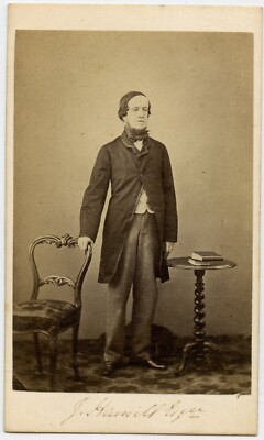 Man with Books - J. Hamill , Vintage CDV Photo by R. May , London UK | eBay