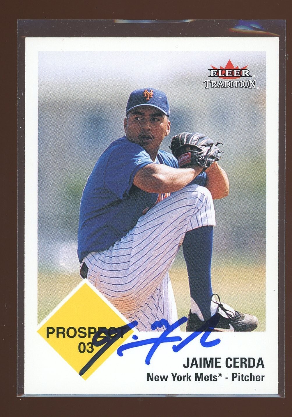 2003 Fleer JAIME CERDA Signed Card autograph auto METS RC | eBay