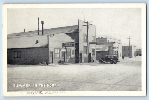 Nome Alaska Postcard Summer North Exterior View Building c1948 Vintage ...