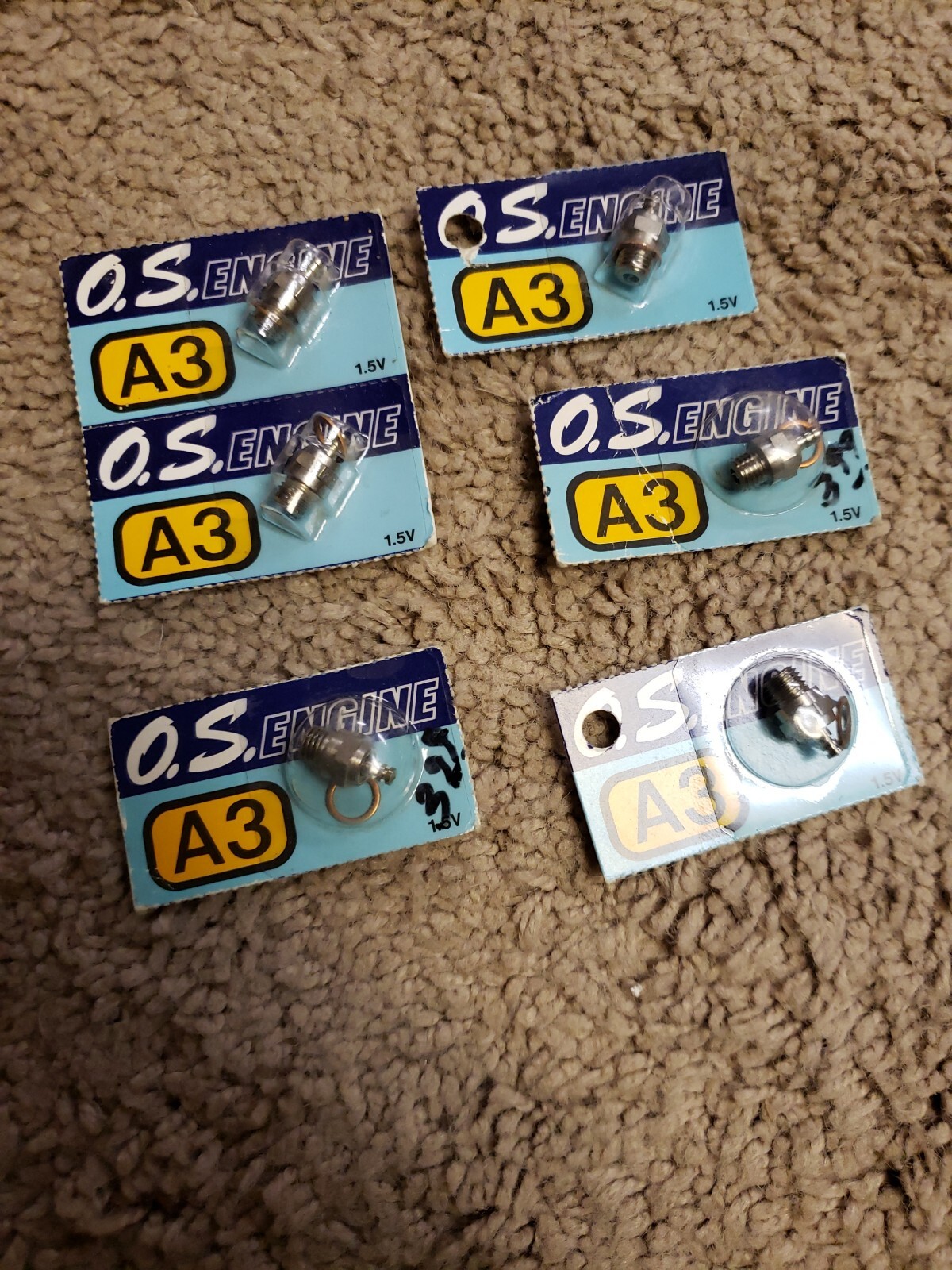 OS Plugs - one single plug of OS A3 type Glow Plug - RC motor plug ...