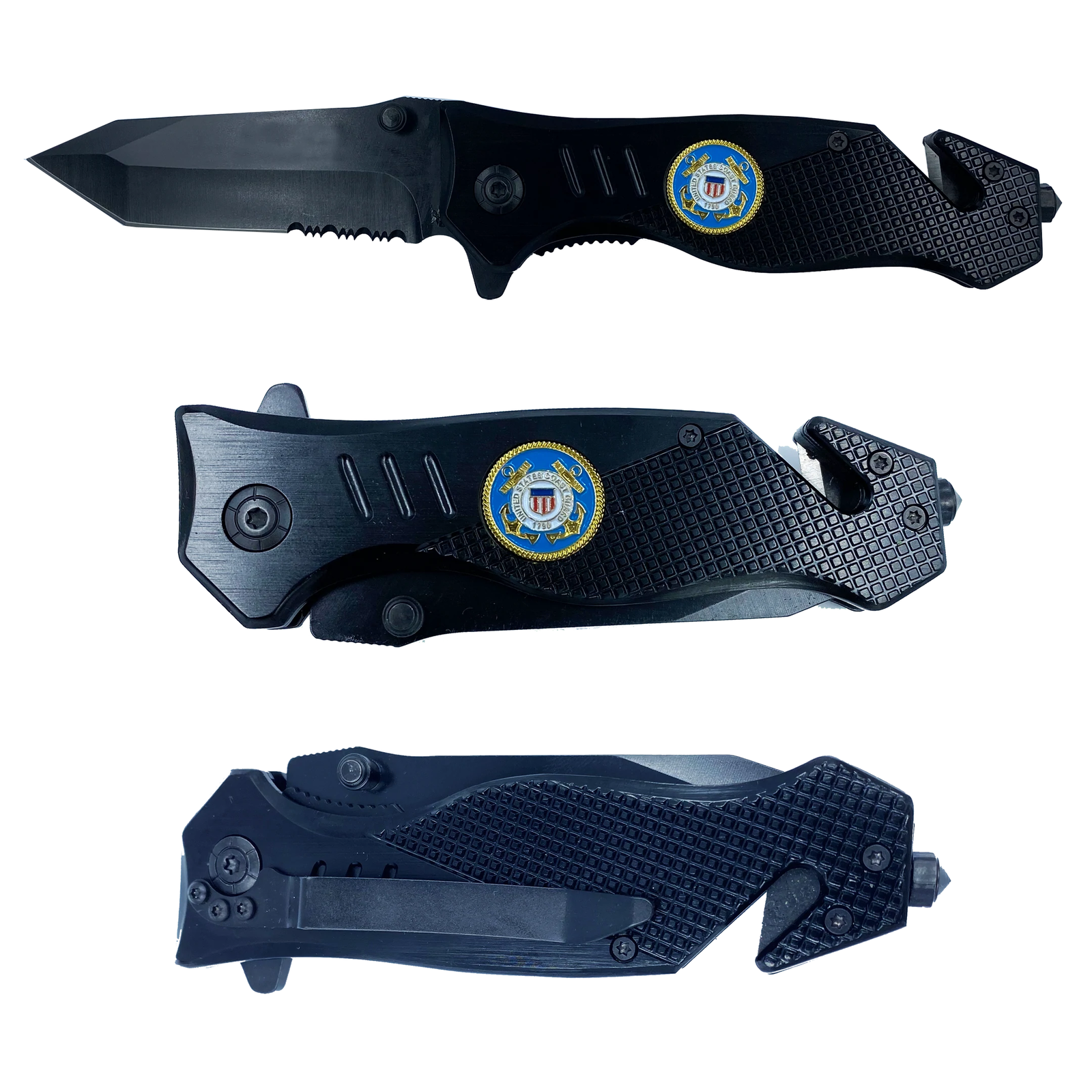 Coastie collectible USCG 3-in-1 Police Tactical Rescue knife tool for U ...