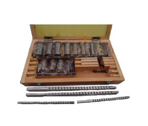 22pcs Keyway Broach Bushing Shim Set Metric System 12-30 HSS Keyway ...