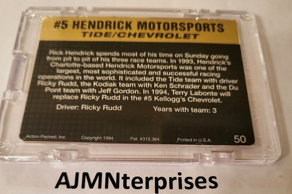 NASCAR Ricky Rudd Hendrick Jeff Gordon Du Pont Tide Chevrolet 1994 ...
