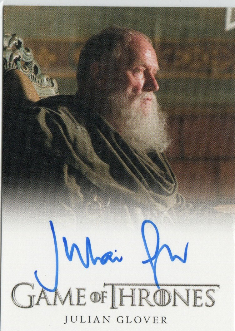 Game of Thrones Season 1 Autograph Auto Card Julian Glover as Maester ...