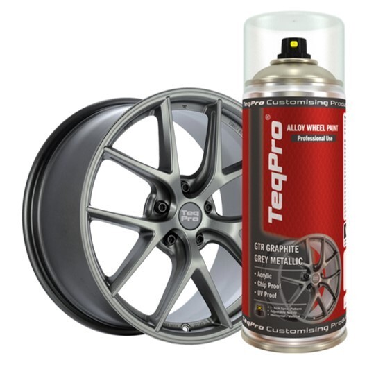 Alloy Wheel Paint Kit GRAPHITE GREY + Etch Primer + High Gloss Clear (5 ...