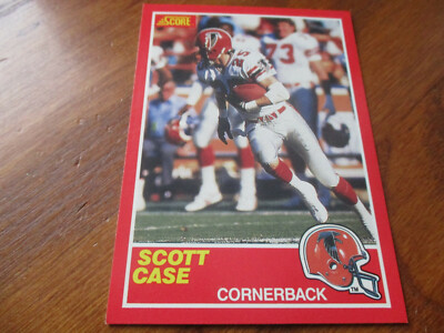 scott case (atlanta falcons - cb) 1989 score card #119 nr/mint ...