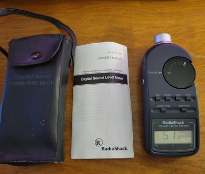 Radio Shack Digital Sound Level Meter 33-2055 - WORKING w/case and ...