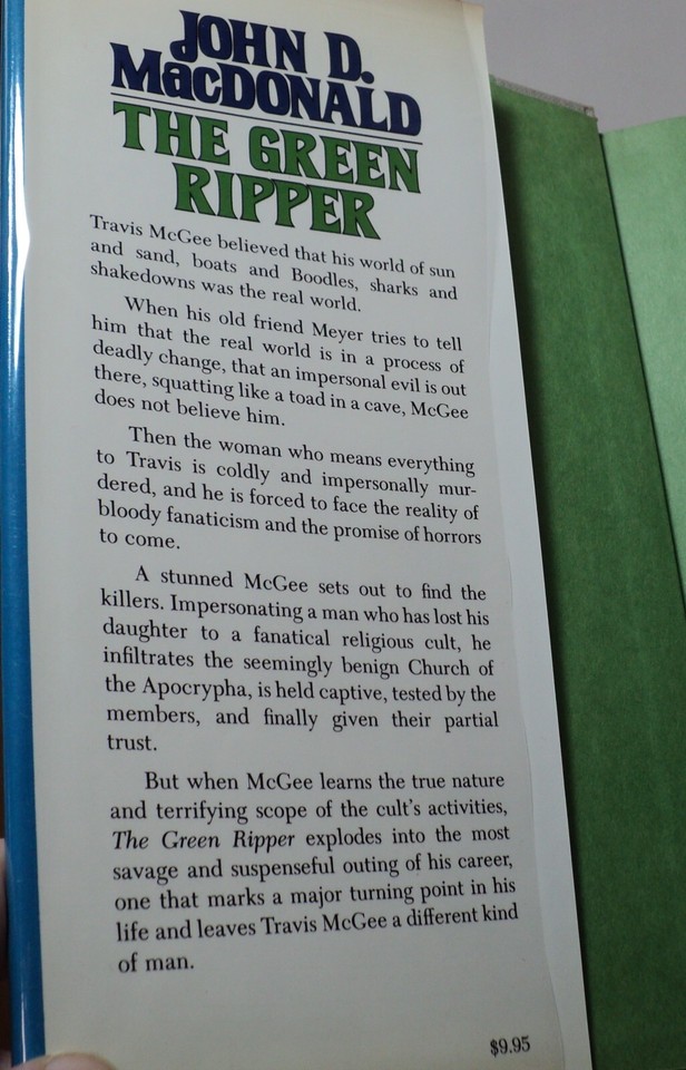 The Green Ripper by John D MacDonald - 1979 - First edition - Travis ...