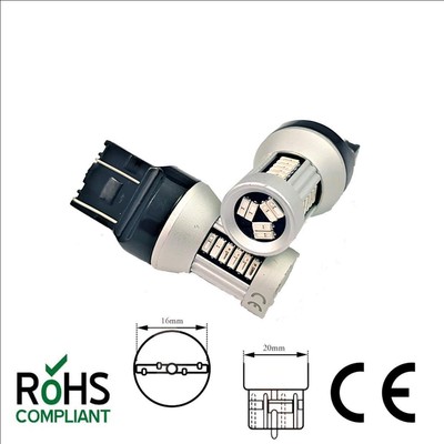 2 X CANBUS 7443 BRIGHT RED LED W21/5W R580 T20 STOP BRAKE TAIL SIDE ...