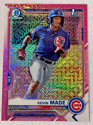 Kevin Made /199 PINK 2021 Bowman Chrome MOJO SP #BCP-153 1st Bowman | eBay