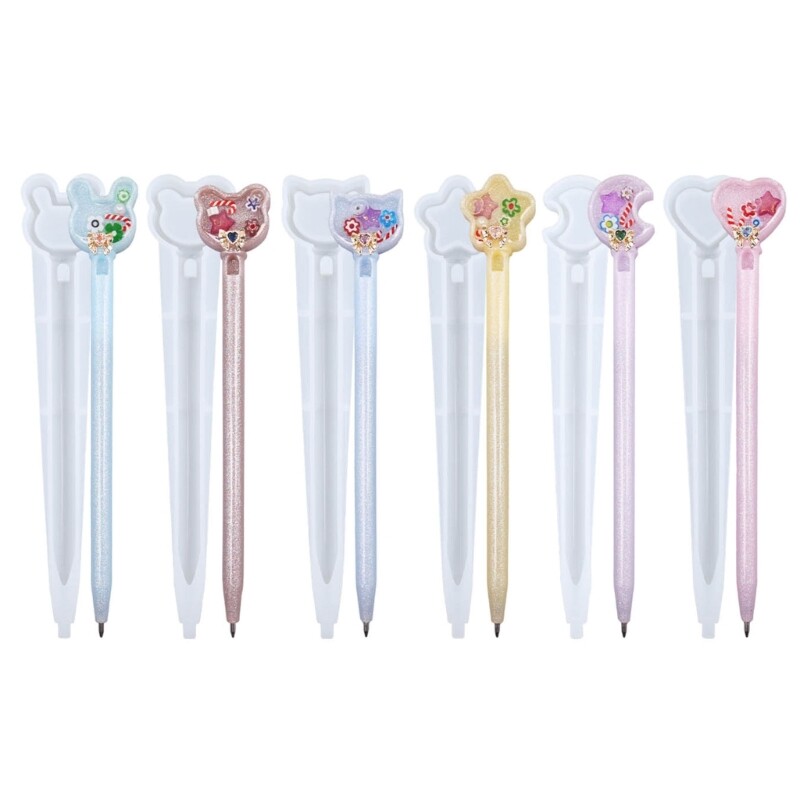 Bear Moon Pen Resin Mold Ballpoint Refills Pens for DIY Resin Crafts ...