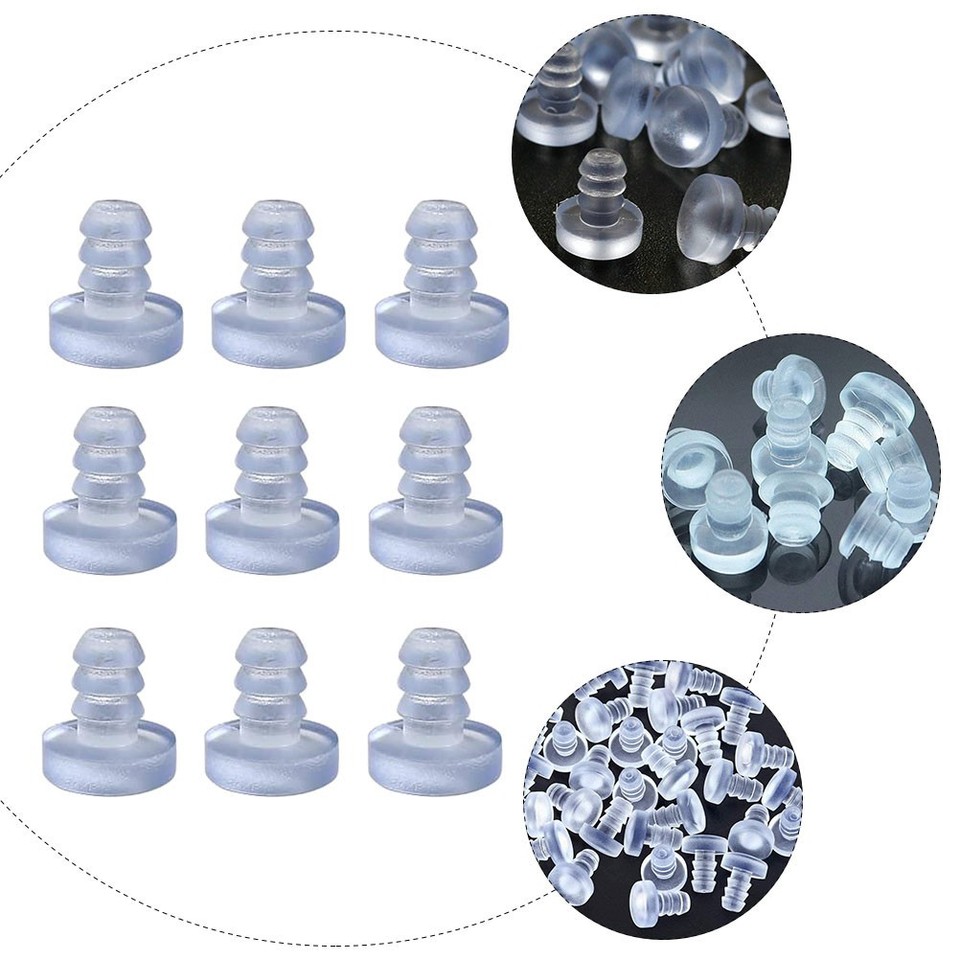 100 Pcs Anti-collision Rubber Particle Soft Cabinet Door Bumpers | eBay UK