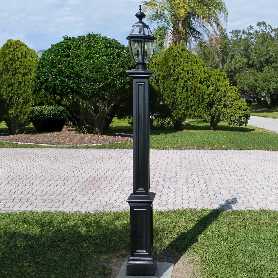 Signature Heavy Duty Outdoor Lamp Post - Easy Install for Porch & Patio ...