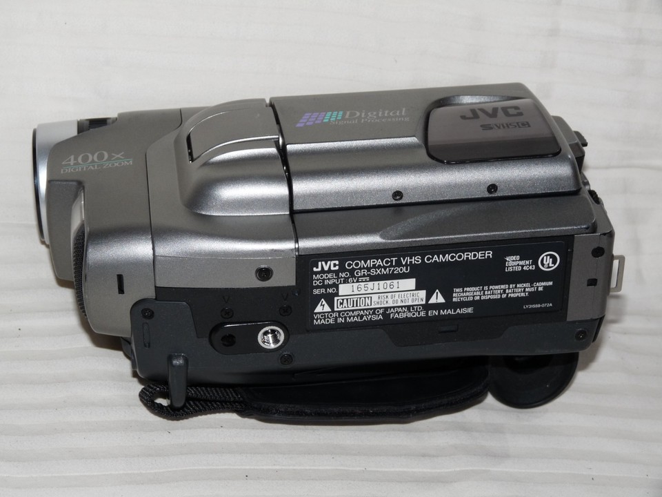JVC GR-SXM720 GR-SXM720U Super VHS SVHS S-VHS SVHSC Camcorder VCR ...