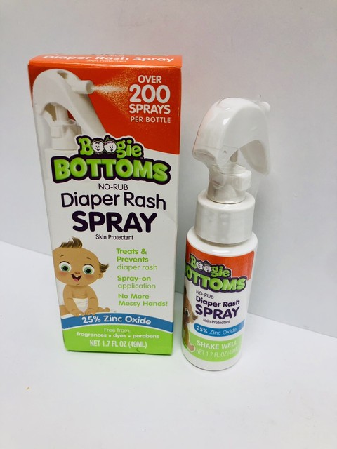 Diaper Rash Cream Spray by Boogie Bottoms Travel Friendly No-rub Touch ...