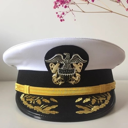 New US Navy Officer's captain rank cap hat in all sizes | eBay