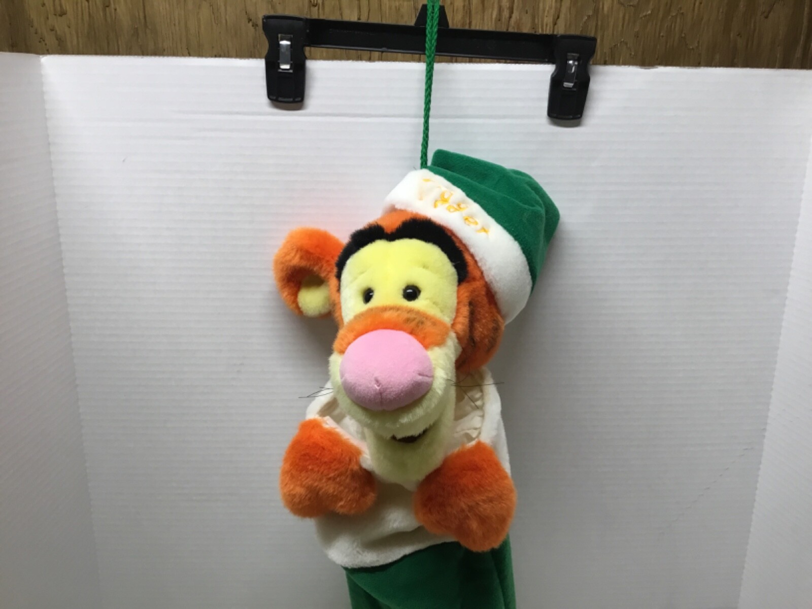 Tigger Christmas Stocking Disney Winnie The Pooh Green Plush Stocking ...