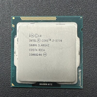 Intel Core I7-3770 Processor (3.40GHz, 4 Cores, Socket H2 LGA-1155 ...