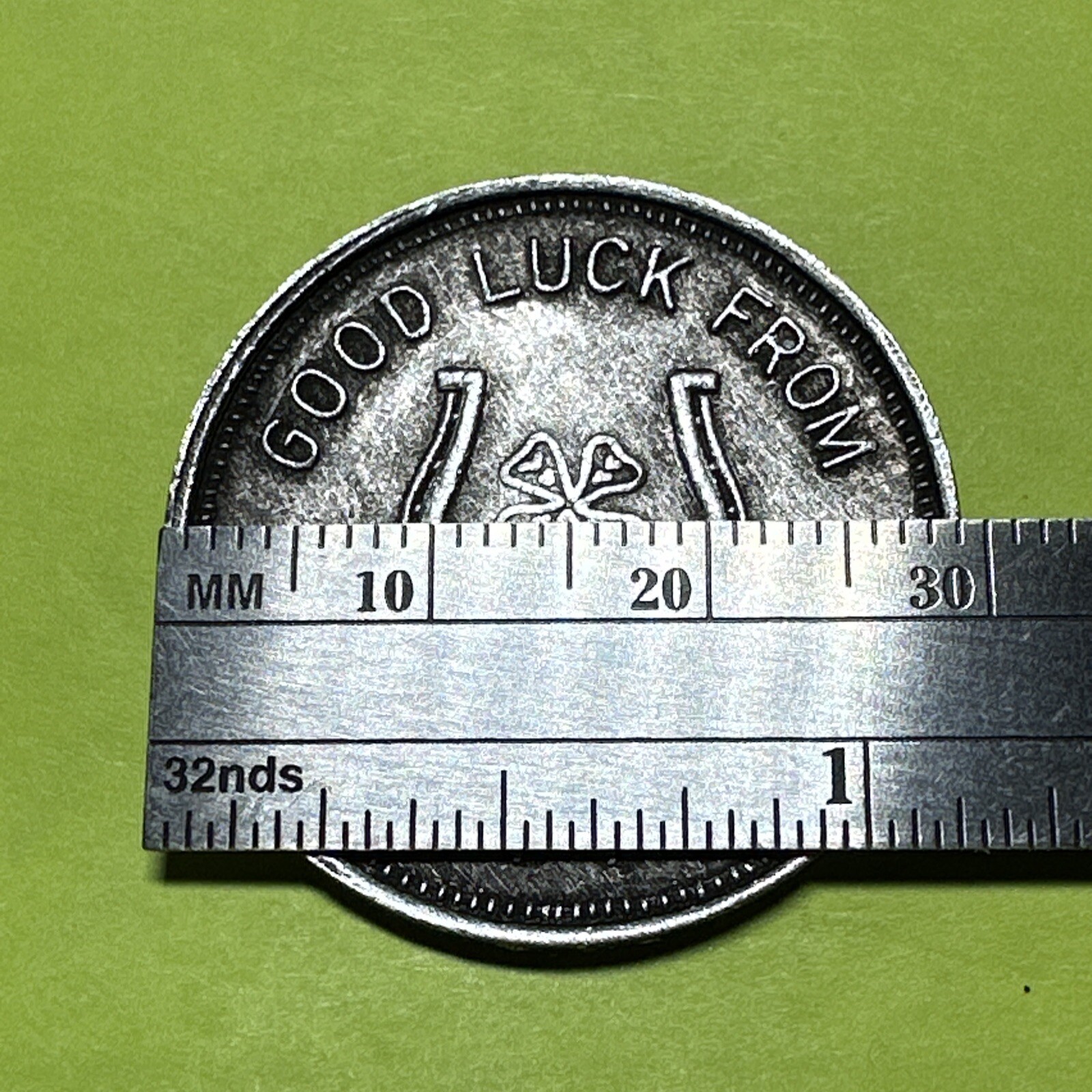 VINTAGE NICE HOPALONG CASSIDY "HOPPY" COIN 50'S GOOD LUCK CHARM WILLIAM ...