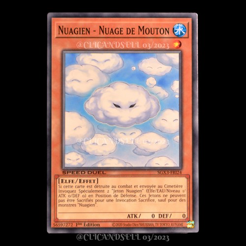 carte YU-GI-OH SGX3-FRI24 Nuagien - Nuage de Mouton NEUF FR | eBay