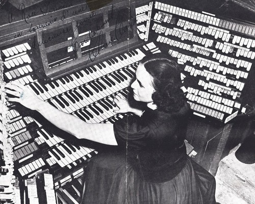 CLAIRE COCI Organist autographed photograph at the West Point Chapel ...