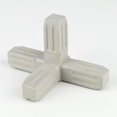 Square Tube Tubing Connector Joints Grey 4 Way Connecting Box Section ...