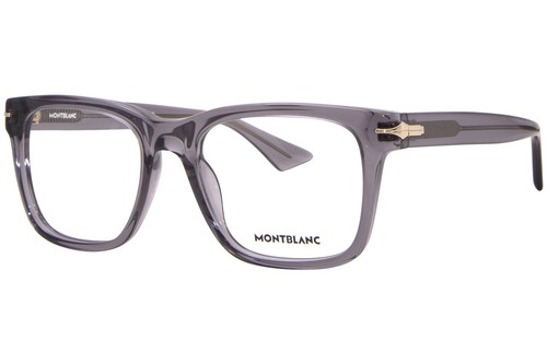 Mont Blanc MB0266O 009 Eyeglasses Men's Grey Full Rim Square Shape 54mm ...