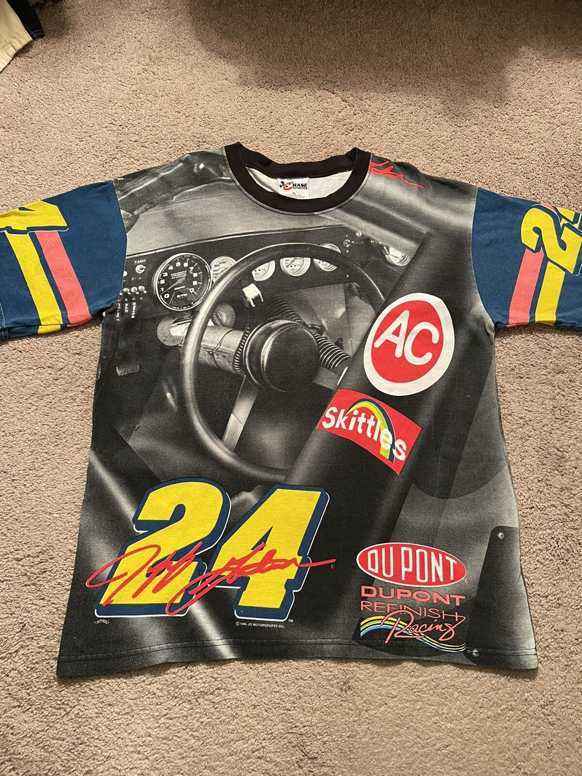 Vintage Nascar 90s 1996 Jeff Gordon AOP All Over Prin… - Gem